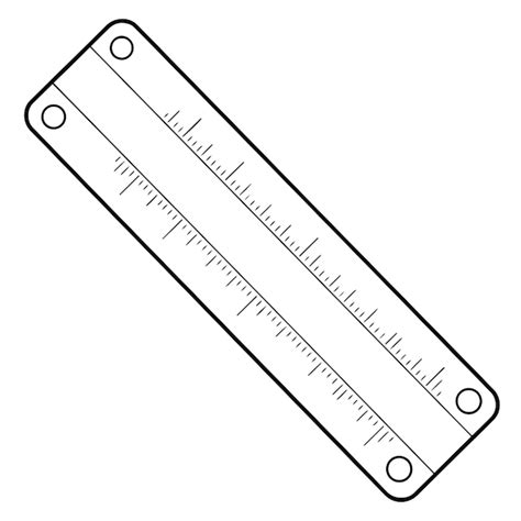 Premium Vector Essential Ruler Outline Vector For Precision And