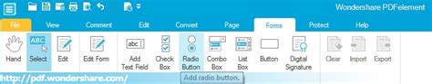 Wondershare Pdfelement Guide Add Check Box And Radio Button