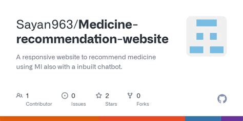 Github Sayan Medicine Recommendation Website A Responsive Website