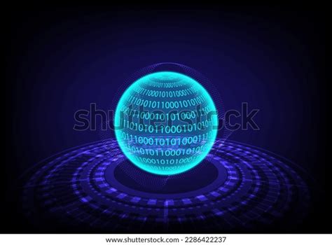 Cyber Crime Concept Globe Binary Code Stock Vector Royalty Free Shutterstock