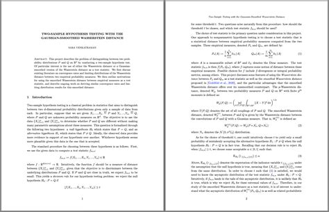 Latex Sample Template Template Samples