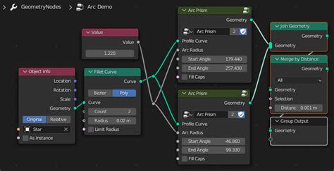 Workflow Geometry Nodes Arc Curve To Mesh Endpoints Dont Align Blender Stack Exchange