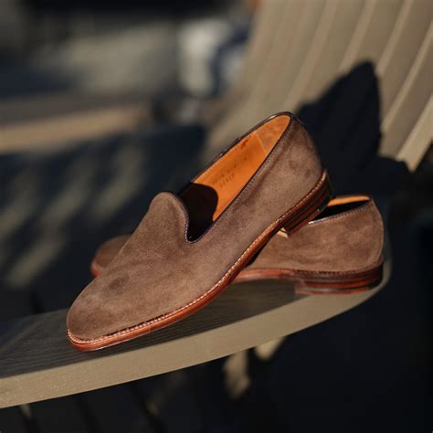 Alden X Brogue Lounge Slip On Brogue