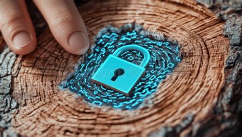 Animated Glowing Password Input Screen Surrounded Stock Illustrations