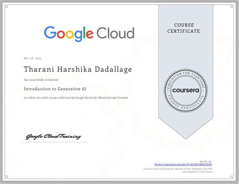 🚀 Successfully Completed The Introduction To Generative Ai And I Happy Tharani Harshika