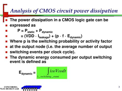 Ppt Power Dissipation In Cmos Powerpoint Presentation Free Download Id5409547