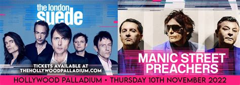 Manic Street Preachers And The London Suede Tickets 10th November