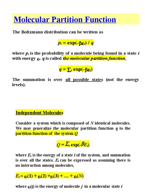 Diatomic Molecule Partition Function Pdf Heat Capacity Diatomic Molecule