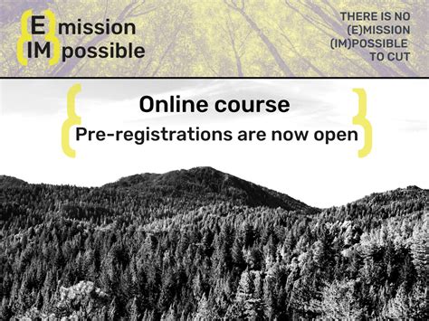 Call To Action Online Course Pre Registrations Are Now Open Fondazione Ecosistemi