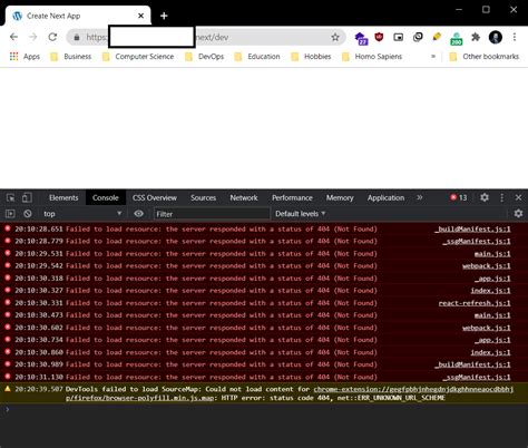 Getting Errors 404 Resources Not Found When I Use Next Run Dev
