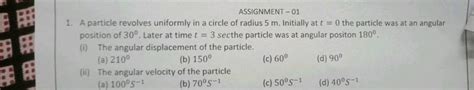 the angular velocity of the particle filo