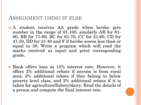 Control Flow Statements And Datatypes In C Ppt