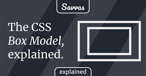 The Css Box Model Explained Savvas Stephanides