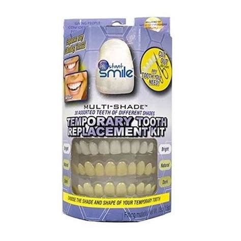 Instant Smile Temporary Tooth Kit Deluxe 3 Shades Of Temporary Teeth