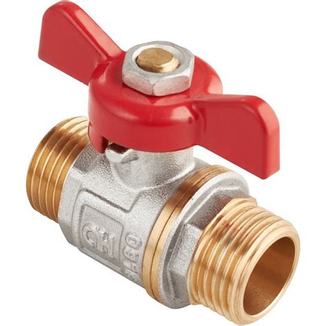 Шаровой кран AquaHit полнопроходной 1/2" наружная-наружная, бабочка BV ...