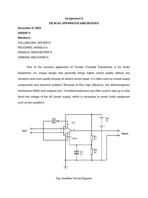Assignment 3 Ac Apparatus And Devices Group 4 Pdf