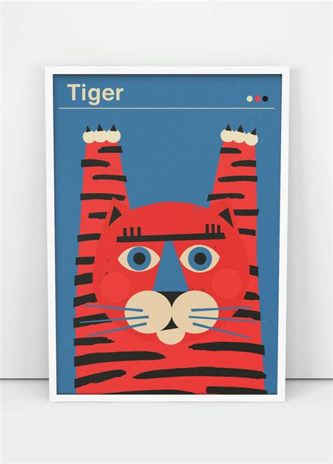 Tiger Poster Etsy