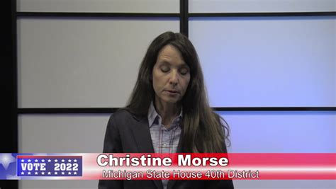 Election Campaign Statements Christine Morse For Michigan