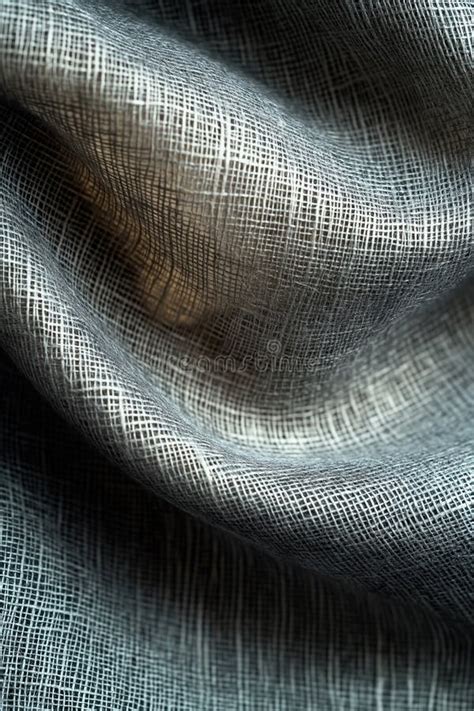 Close Up Of Textured Fabric Showing Intricate Weave Patterns In Neutral Tones And Natural Light