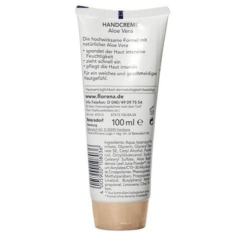 Florena Aloe Vera Handcreme 100 Ml Fachhandel Für Hochwertige