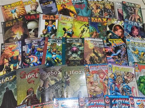 Lote Hqs Col Com 120 Unid Edabril E Panini Marvel Comics Max