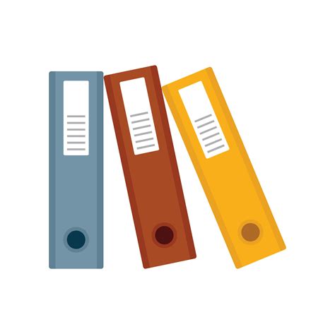 Storage Document Folder Icon Flat Isolated Vector Vector Art At Vecteezy
