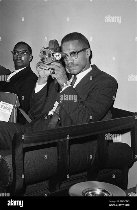 Malcolm X African American Black Muslim Leader Is Shown At Jfk