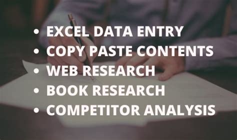 Do Your Data Entry Internet Research And Data Analysis By Mdsahidahmed Fiverr