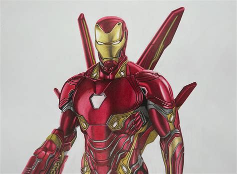Iron Man Drawing Full Body