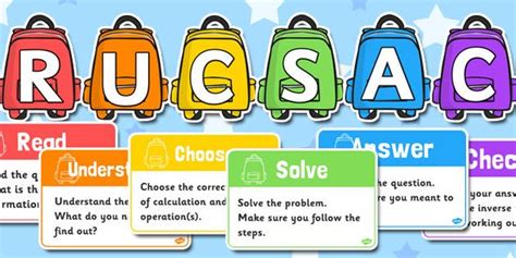 Rucsac Maths Display Posters Maths Display Math Word Problems Ks2 Maths