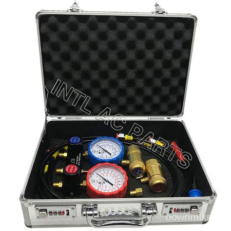 R744 High Quality Bronze Manifold Gauge Set Carbon Dioxide Co2 Manifold
