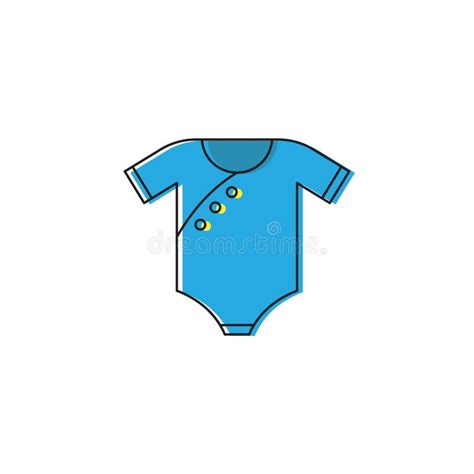 Icono Del Mameluco Del Bebé Ropa Del Bebé Y Niño Planos Ilustración