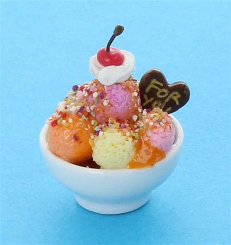 Helados En Miniatura Tienda De Casitas