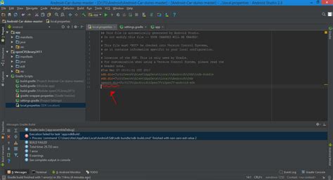 C Self Driving Car Android Opencv Dir Not Setup In Local