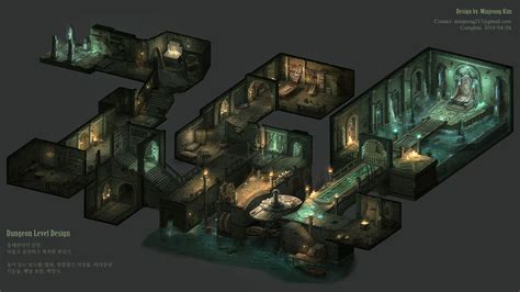 Artstation Dungeon Level Concept Minjeong Kim