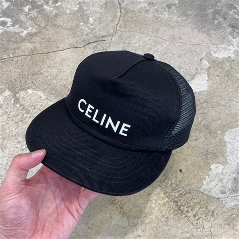 Celine Celine Logo Camp Mesh Cap Grailed