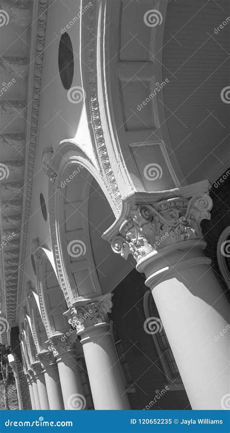 Intricate Roman Styled Columns And Pillars Stock Image Image Of Atlanta