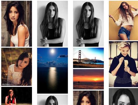 美女图片写真相册瀑布流特效插件网页素材代码 100素材网