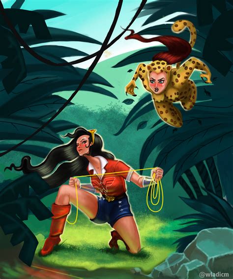 Artstation Wonder Woman X Cheetah