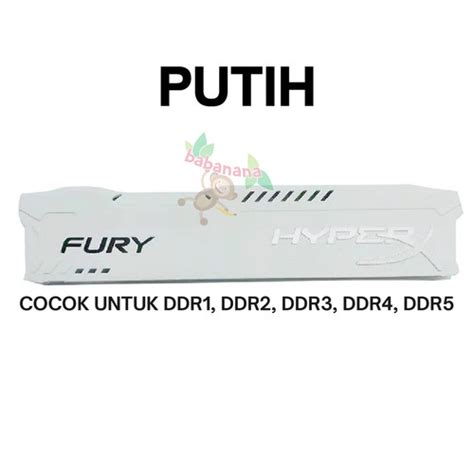 jual heatsink heatspreader ram ddr2 ddr3 ddr4 ddr5 kingston fury hyperx putih jakarta utara