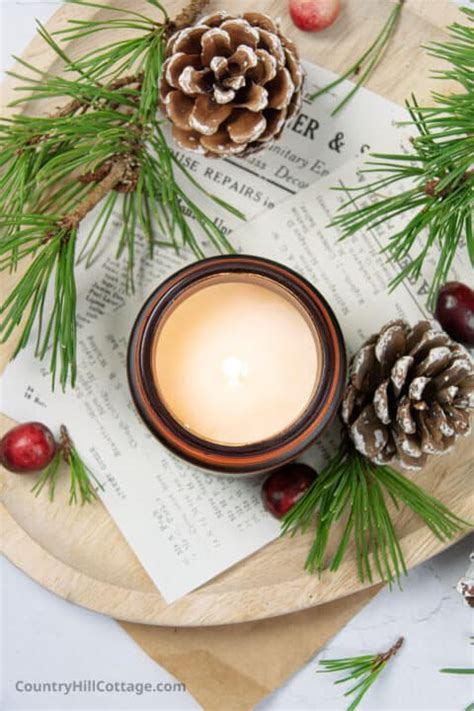 DIY Pine Candle