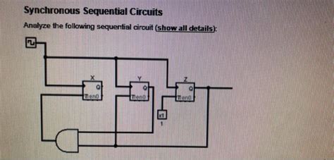 Solved Synchronous Sequential Circuits Analyze The Following