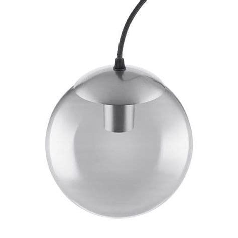 Suspension vintage E LEDVANCE D mm verre fumé bubble