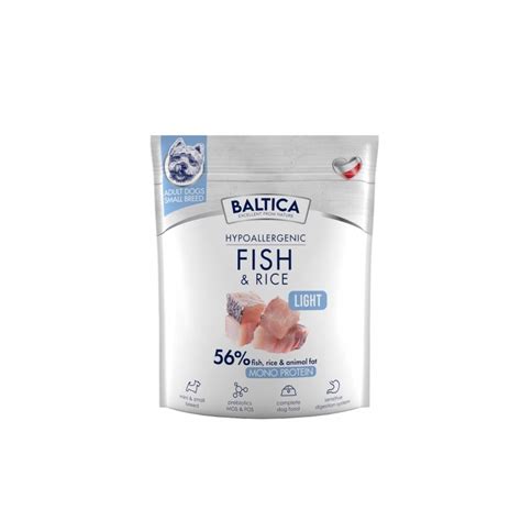 Baltica Fish Rice Light S XS 1kg Karma z rybą i ryżem dla małych ras