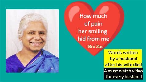 A Must Watch Video For Every Husband Zac Poonen And Annie Poonen Zac Poonen Videos Bro Zac