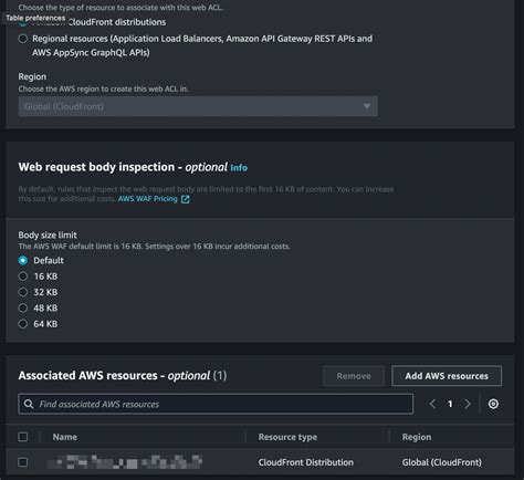 unable to add web acl to cloudfront distribution aws re post