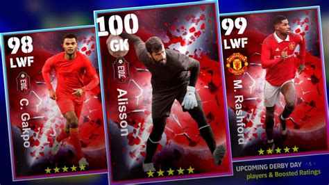 Upcoming Monday Derby Day England Featured Pack In Efootball 2023