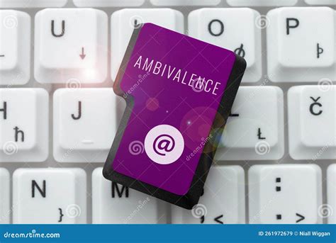 Inspiration Showing Sign Ambivalence Word Written On Attitudes Or