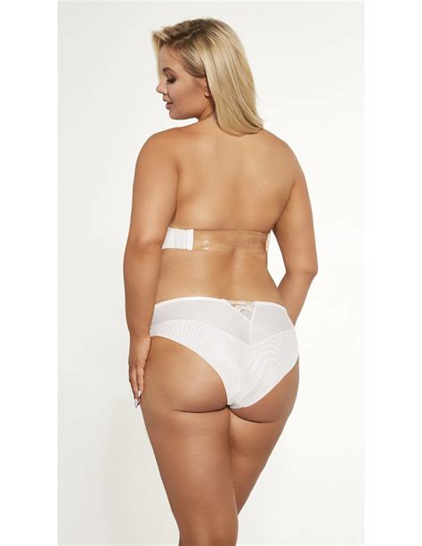Plus Size Bra Strapless Balcony With Silicone On The Back Krisline