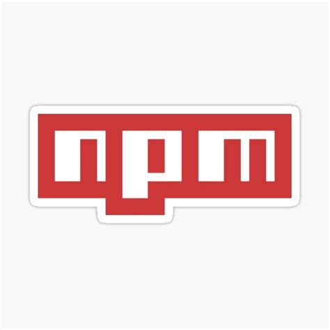 8 Bit Npm Sticker For Sale By Newlinedesigns Redbubble